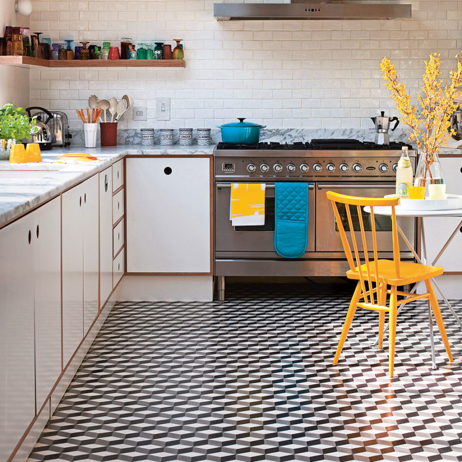 Ideias de Piso para Cozinha: 40 Projetos Inspiradores